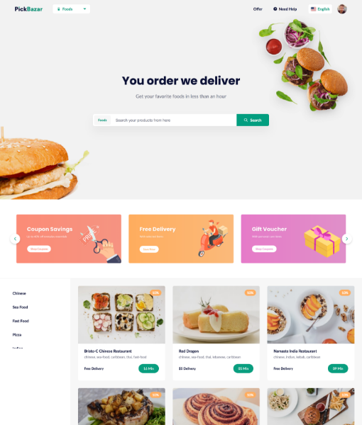 Pickbazar | React Ecommerce Template